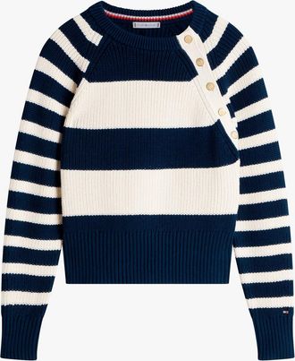 Tommy Hilfiger Pull ray&eacute; en coton