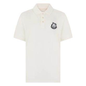 Moncler Kurzarm-Polohemd - - Tops - Herren - Wei&szlig; - XL
