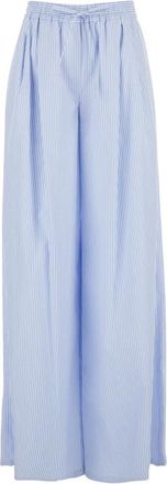 Dolce & Gabbana Femme, Pantalons, Bleu, Taille: 38 FR Striped Pants