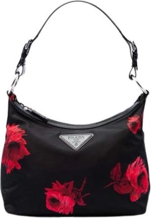 Prada Sac bandouli&egrave;re vintage Pre-owned en nylon - Femme - Pre-owned - Noir - Taille: ONE Size