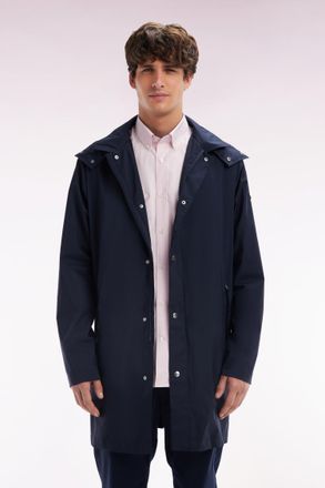 Eden Park Parka À Capuche Amovible Bleu Marine