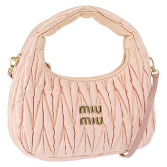 Miu Miu Sac port&eacute; &eacute;paule Pre-owned en satin - Femme - Pre-owned - Rose - Taille: ONE Size