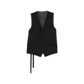 Reveres 1949 V-Ausschnitt Weste - - Suits - Herren - Schwarzk - M