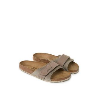 Birkenstock Sandales plates en cuir Oita