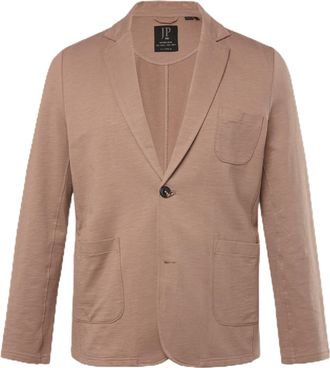 JP1880 Herren gro&szlig;e Gr&ouml;&szlig;en Menswear L-8XL JP1880 Sweat-Sakko, Business, Flamm-Sweat, aufgesetzte Taschen, bis 7 XL braun grau 6XL 820825337-6XL