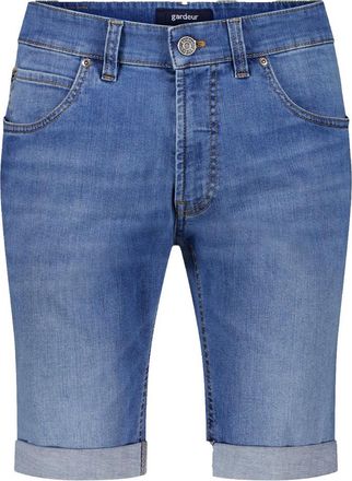 Gardeur Elastische Denim-Bermudas mit Beinumschlag, Modern Fit in