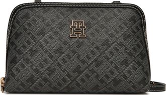 Tommy Hilfiger Handtasche Tommy Hilfiger Th Monoplay Le Mini Crossover AW0AW17712 Schwarz