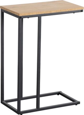 Xora Beistelltisch, Schwarz, Eiche, Metall, Holzwerkstoff, rechteckig, eckig, 25x64x45 cm, Bsci, Wohnzimmer, Wohnzimmertische, Beistelltische