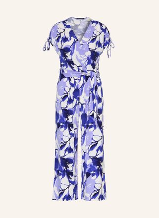 Betty Barclay Jersey-Jumpsuit In Wickeloptik blau