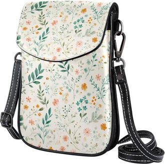 Generic Petit sac à bandoulière en cuir pour femme, imprimé libellule, sac à bandoulière décontracté avec sangle réglable, pour le shopping, la randonnée, un 