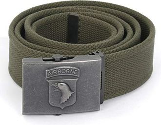 Mil-Tec Ceinture Boucle Airborne Réglable Vert Olive 130 Unisexes-Adultes