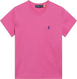 Polo Ralph Lauren Femme, Tops, Rose, Taille: 42 FR Pony Cotton Crewneck T-Shirt