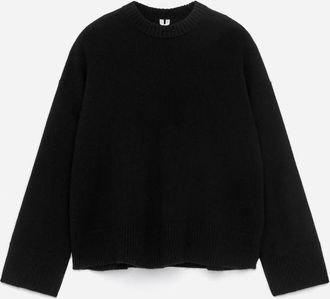 Arket Oversize-Pullover Aus Reinem Kaschmir -Schwarz