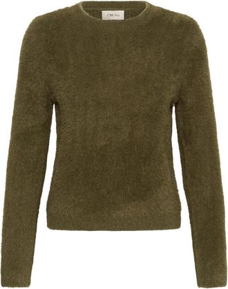 Cream Rundhals-Strickware - - Knitwear - Damen - Gr&uuml;n - 2XL