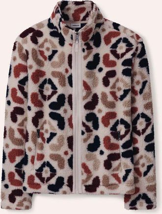 Walbusch Fleecejacke Damen Jacke aus Teddyfleece Stehkragen, Stehkragen