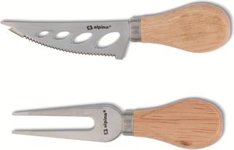 Alpina K&auml;semesser und K&auml;segabel-Set, 2 St&uuml;ck