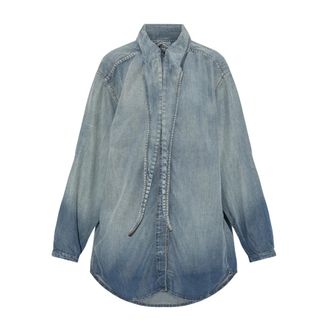 Diesel De-Arven-S1 Shirt - - Blouses & Shirts - Damen - Blau - XS