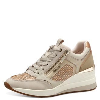 Tamaris Schn&uuml;rer Damen sportlich beige,EU 42