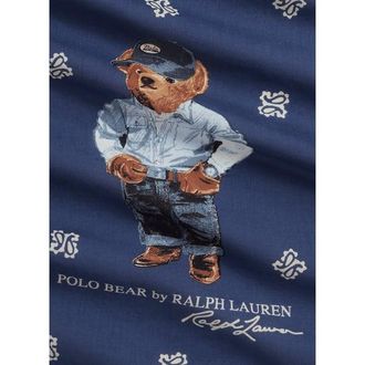 Polo Ralph Lauren Foulard carr&eacute; &agrave; motif cachemire avec ours