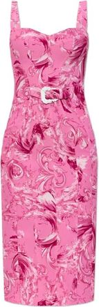 Versace Jeans Couture Femme, Robes, Rose, Taille: 40 FR Robe &agrave; bretelles avec motif Barocco