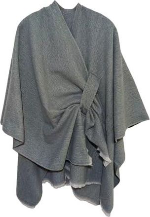 Generic Cape manteau pour femme châle enveloppement pour femme élégante couverture en tricot ouvert sur le devant poncho écharpe couverture cardigan manteau p