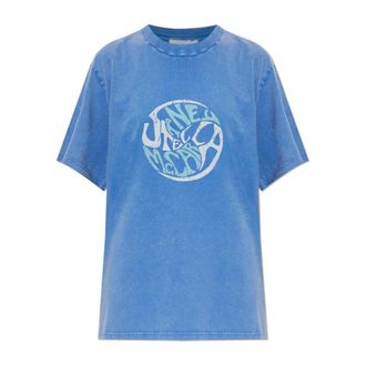Stella McCartney T-Shirt mit Print - - Tops - Damen - Blau - S