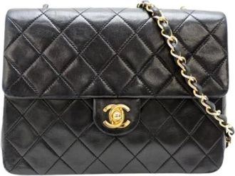 Chanel Pre-owned Vintage Leather Shoulder Bag - Femme - Pre-owned - Noir - Taille: ONE Size