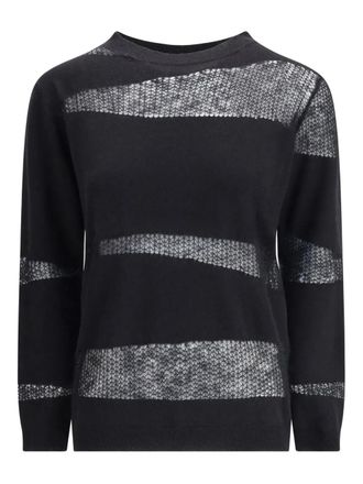 Fabiana Filippi Womens Mesh-Inserts Sweater Aw25 W