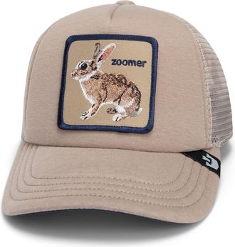 Goorin Brothers Kinder Trucker Cap OK Zoomer Tan Beige, Size:OneSize