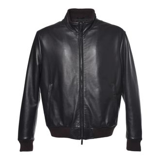 Baldinini Lederjacke - - Jackets - Herren - Schwarzk - 2XL