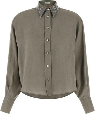 Brunello Cucinelli Chemise - Vert