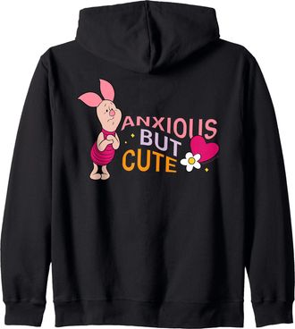Disney Winnie the Pooh Piglet Anxious But Cute Funny Mood Kapuzenjacke