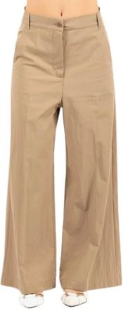 Max Mara Femme, Pantalons, Brun, Taille: 34 FR Pantalone Weekend