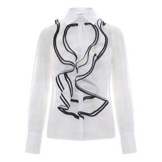 Elisabetta Franchi Blouses - Femme - Blouses et Chemises - Blanc - Taille: 38 FR