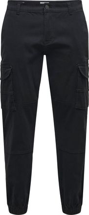 Only & Sons Herren ONSCARTER Life Cargo Cuff 0013 Pant NOOS Cargohose 22028434,Schwarz,30W / 34L