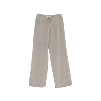R&oacute;he Femme, Pantalons, Gris, Taille: 38 FR Pantalon D&eacute;contract&eacute; &agrave; Cordon de Serrage