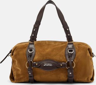 Isabel Marant Schultertasche Tilpa Medium aus Veloursleder