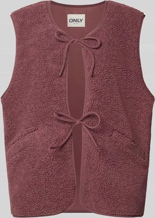 Only Regular Fit Weste mit Schn&uuml;rung Modell BABY