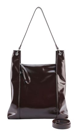 Seidenfelt Manufaktur Umh&auml;ngetasche Schultertasche Delary Hobo Bag Dark Chocolate dunkelbraun