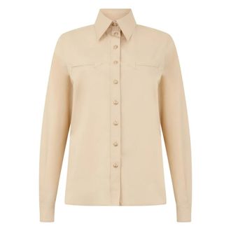 Alberta Ferretti Langarmhemd - - Blouses & Shirts - Damen - Beige - S