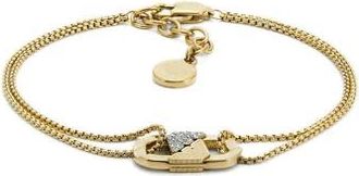 Emporio Armani Womens stainless steel or brass with Gold tone lobster clasp closure bracelet