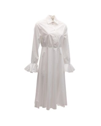 Valentino Garavani Ruffled Sleeve Dress - White