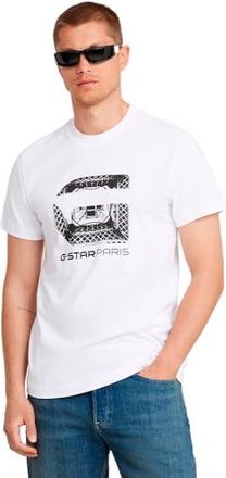 G-Star G-Star Homme T-Shirt Paris, Blanc (white D25706-C336-110), S