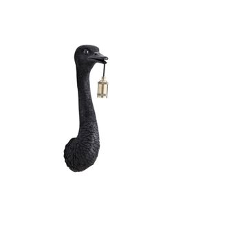 Light & Living Wandlampe Ostrich - Schwarz - 18x15.5x57.5cm - Andere - Kunststoff - Wandlampen f&uuml;r innen - Wand beleuchtung f&uuml;r Schlafzimmer & Wohnzimmer