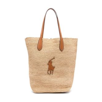 Polo Ralph Lauren Femme, Sacs, Beige, Taille: ONE Size Sac &agrave; Main Beige pour Femmes