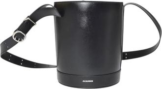 Jil Sander Beuteltaschen - Cannolo Bucket - Gr. unisize - in Schwarz - für Damen
