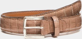 Reptiles House Egeo - Krokodilschwanzgürtel - Beige