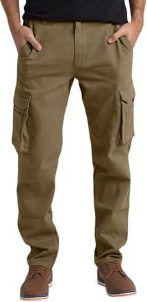 Generic Pantalon cargo pour homme, coupe ample, couleur unie, pantalon de cyclisme, coupe-vent, s&eacute;chage rapide, pantalon de randonn&eacute;e et dalpinisme, dor&eacute;, 3XL