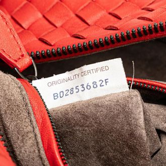 Bottega Veneta Shopper - Nappa Intrecciato Brick Tote - Gr. unisize - in Rot - f&uuml;r Damen