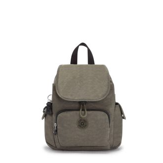 Kipling Bedruckter Rucksack mit City-Pack, Gr&uuml;nmoos, Mini, Damen City Pack Mini Rucksack Leichter Vielseitiger Tagesrucksack Tasche